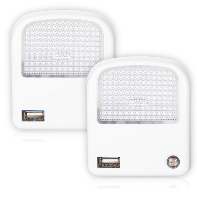 Black + Decker Photocell Sensor 2 USB Night Light (2 Pack) - Walmart.com