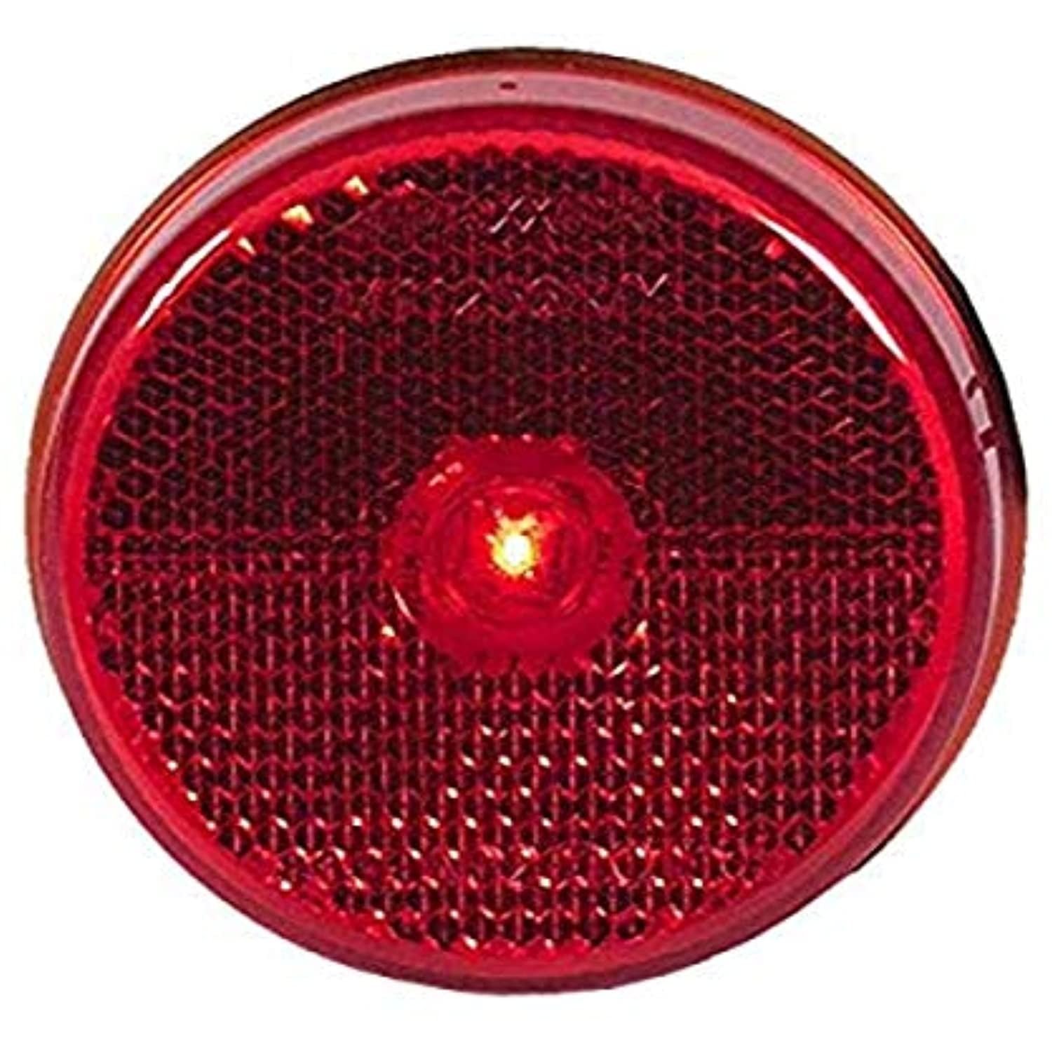 Maxxima M11256R Red 2-1/2" Round LED Reflectorized Clearance Marker ...