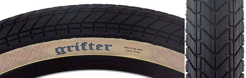 Maxxis Grifter BMX Folding Tire 20x2.3 Black/Tan Gumwall Dual Compound ...