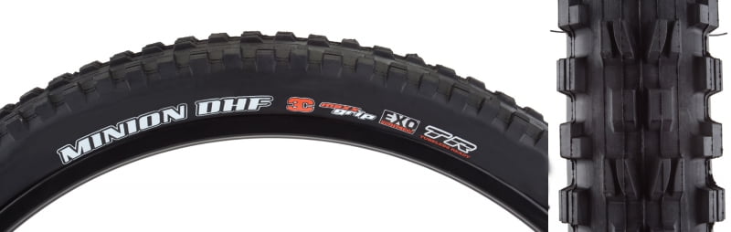 Maxxis Minion DHF Tire - 27.5 x 2.5, Tubeless, Folding, Black, 3C Maxx Grip, EXO, Wide Trail ...