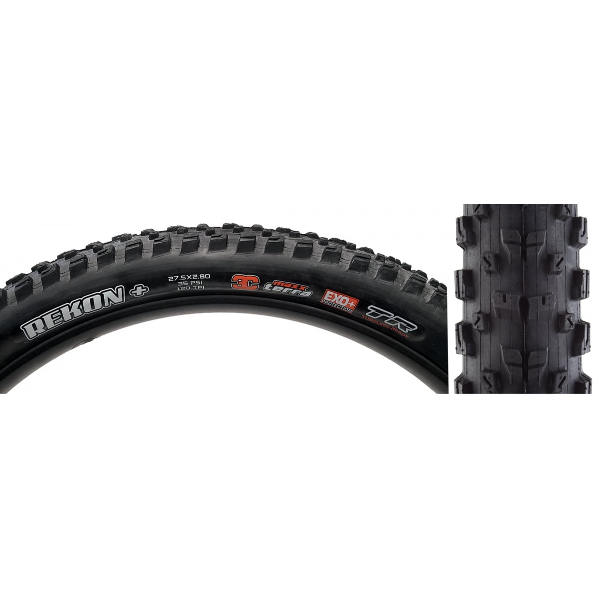 Maxxis Rekon Plus Tire - 27.5 x 2.8 Tubeless Folding Black 3C MaxxTerra ...