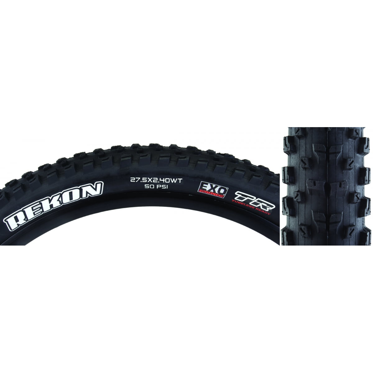 Maxxis Rekon Tire - 27.5 x 2.4, Tubeless, Folding, Black, Dual Compound ...