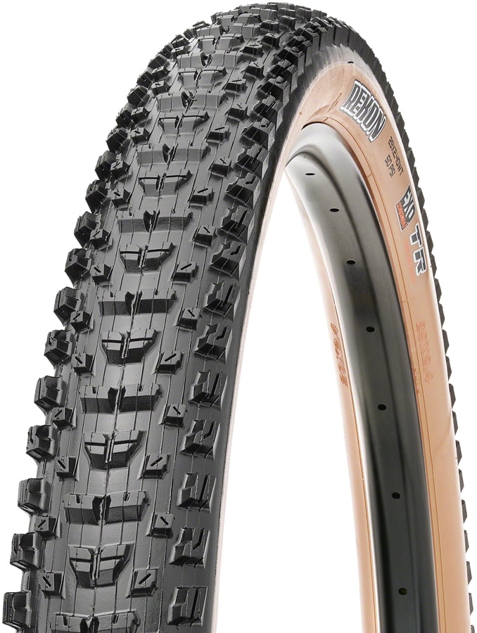Maxxis Rekon Tire 29x2.4 Tubeless Folding Black/Tan Dual EXO Wide Trail ...