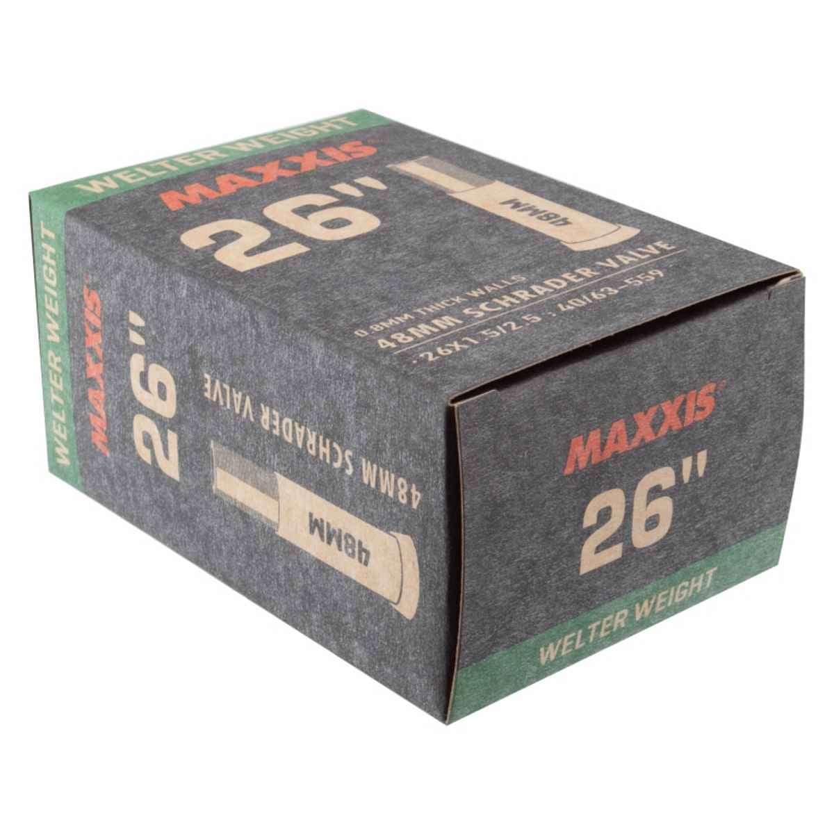 Maxxis Welter Weight Tube, 26x1.5-2.5" Schrader Valve 48mm - Walmart.com
