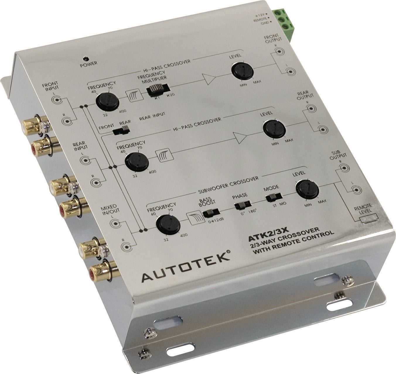 Maxxsonics Audio Crossovers Autotek ATK2 3X Active Silver 8.5 Volts ...