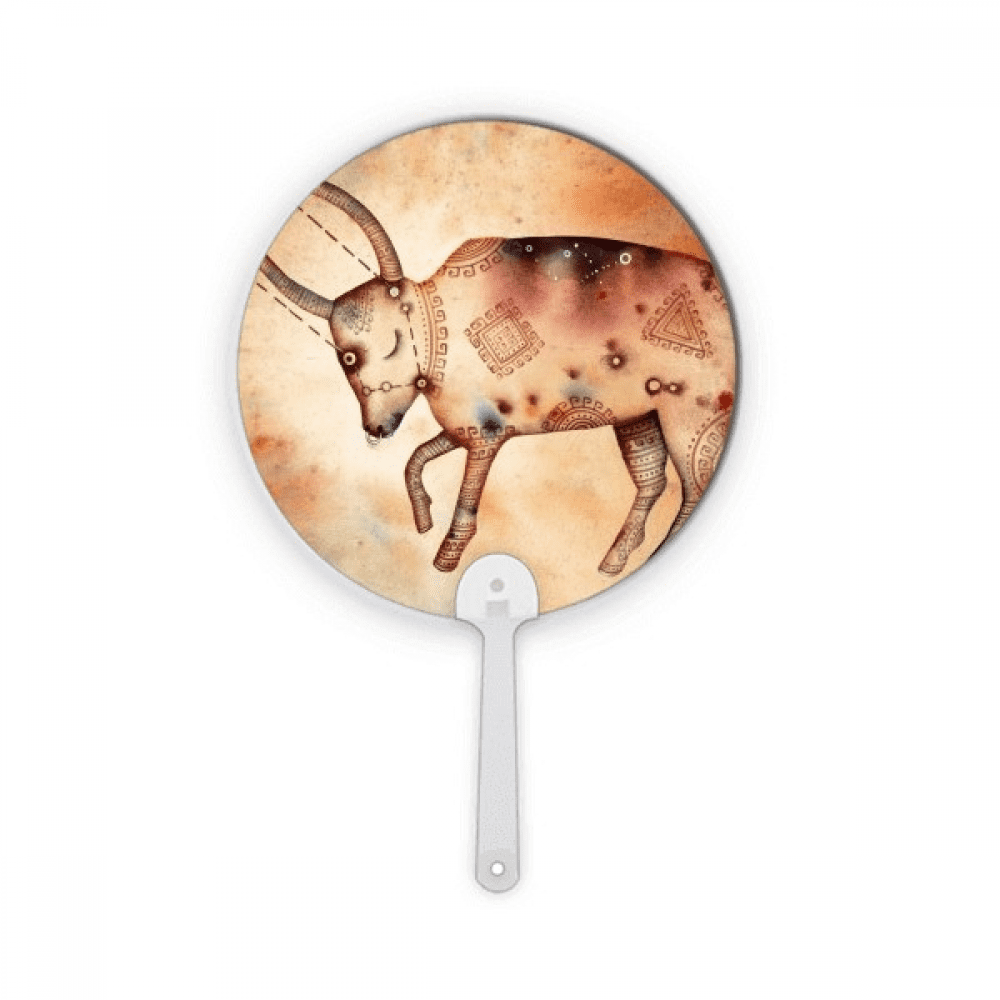 May April Taurus Constellation Zodiac Plastic Round Handheld Fan ...