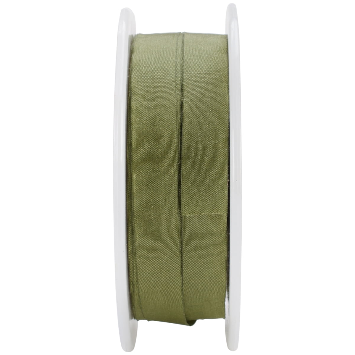 May Arts Solid Wrinkled Ribbon 1/2"X50yd-Olive - Walmart.com