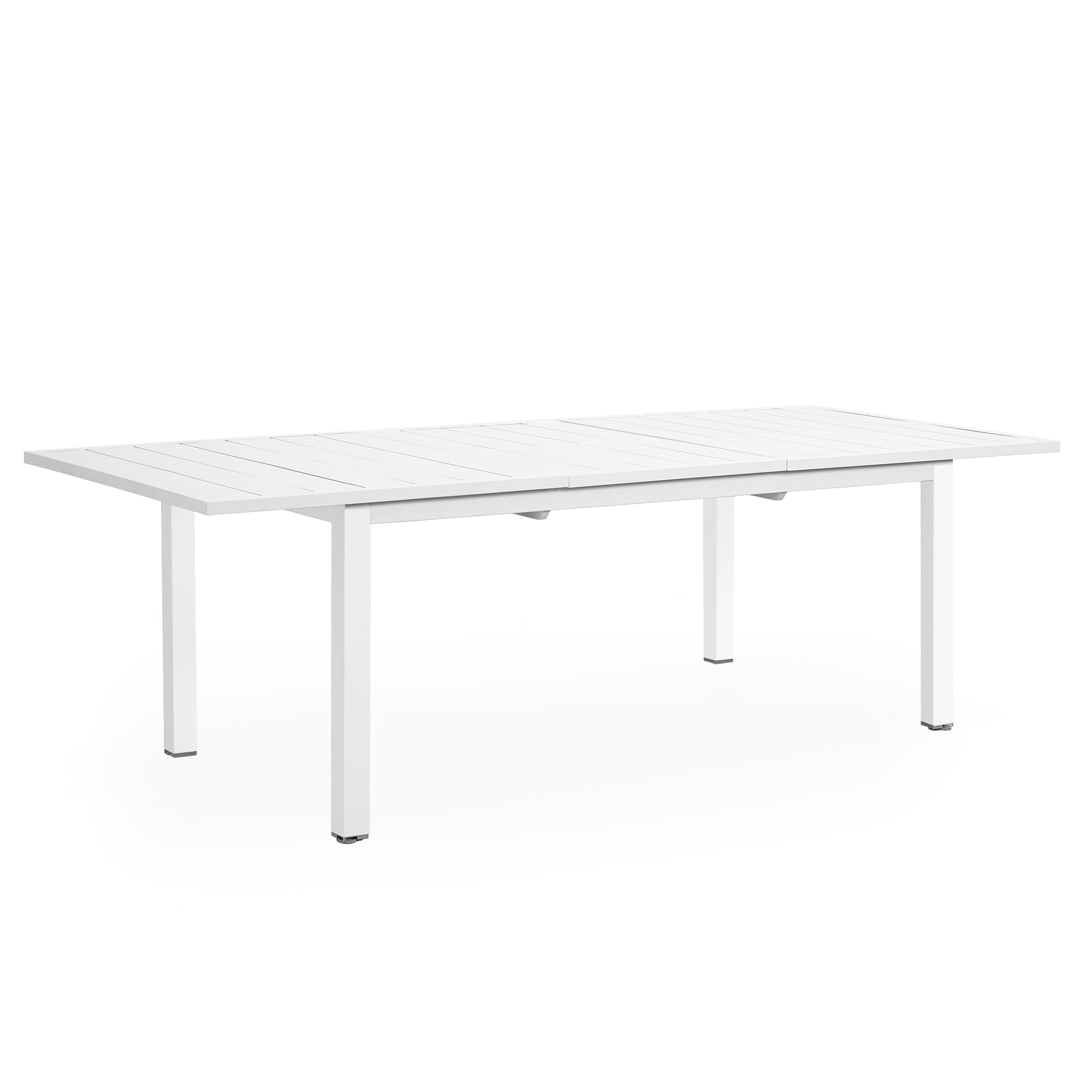 May in Color Aluminum Outdoor Extendable Dining Table with Adjustable ...