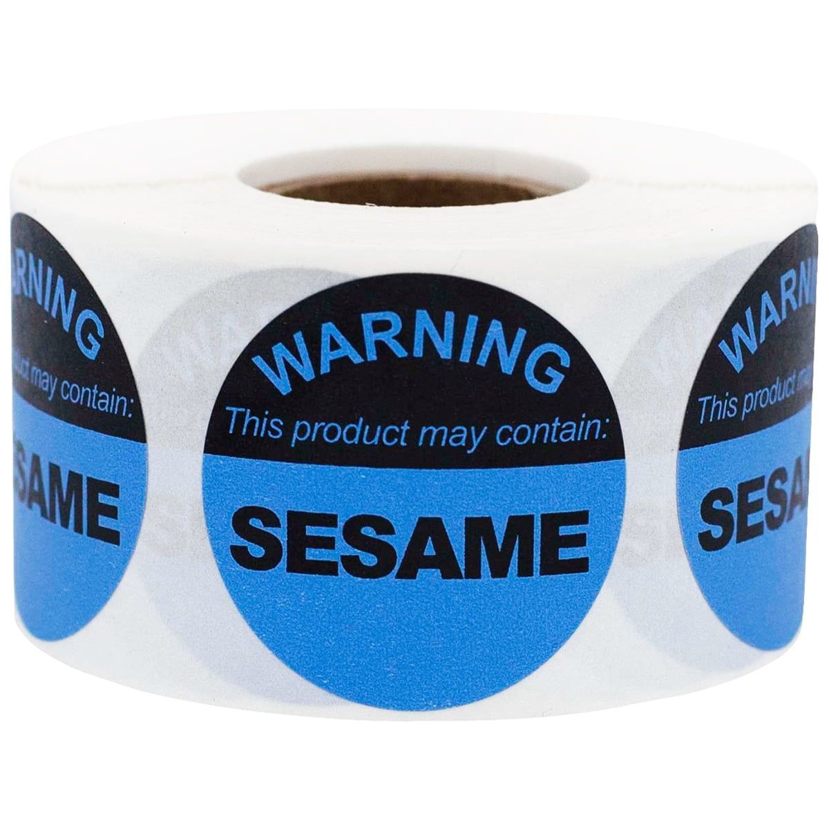 May Contain Sesame Diet Warning Food Labels | 1.5″ Round - 500 Pack ...