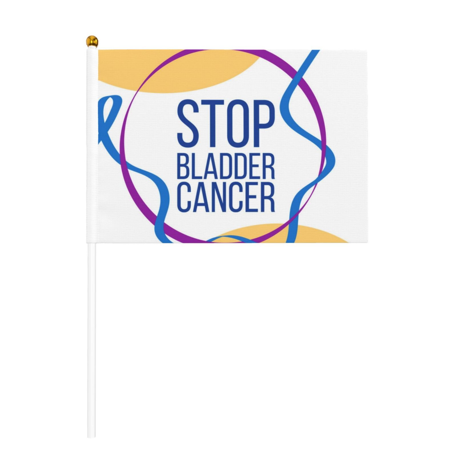 May Is Bladder Cancer Awareness Month Flag Small Mini Hand Held Flags ...