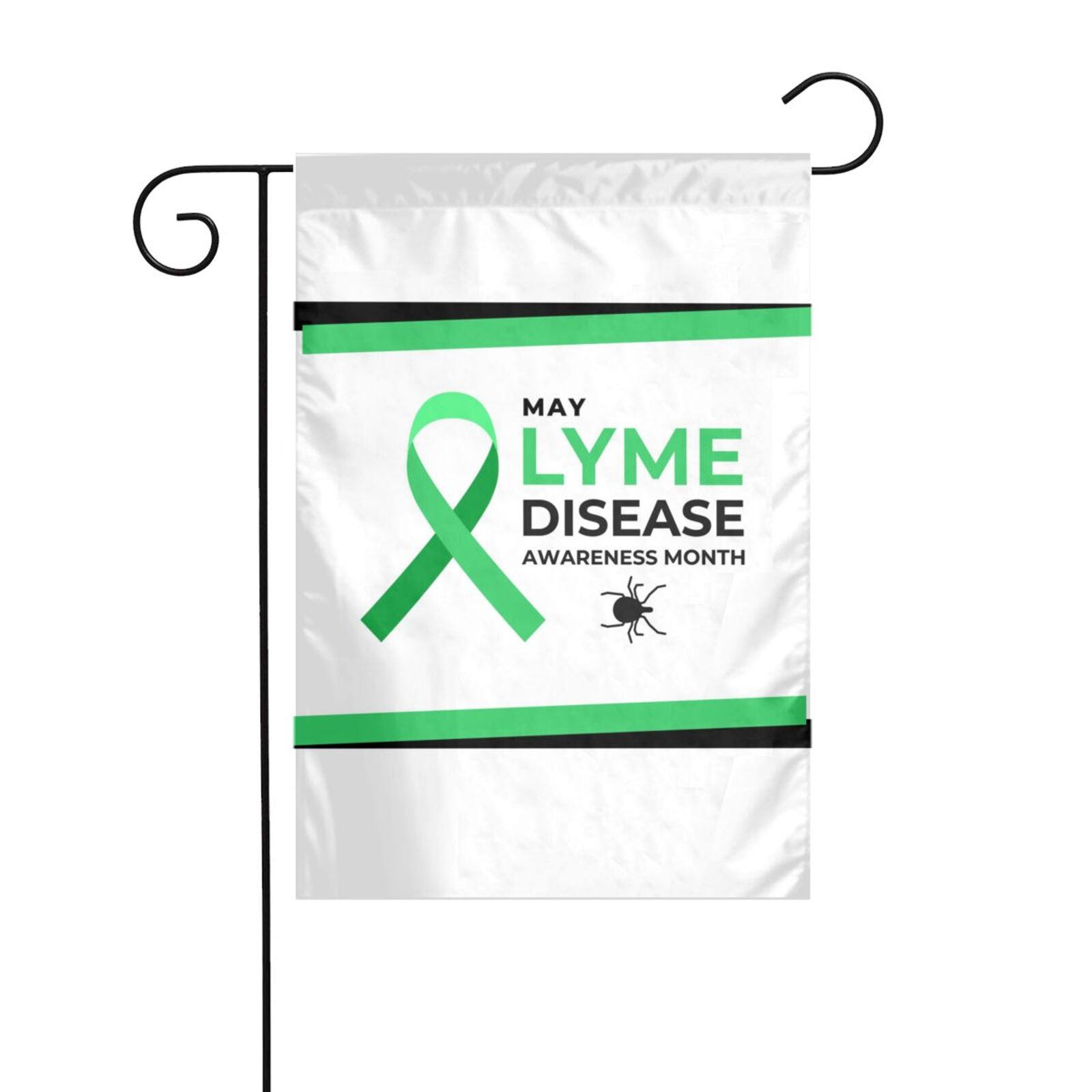 May Is Lyme Disease Awareness Month Garden Flag Double Sided Yard ...