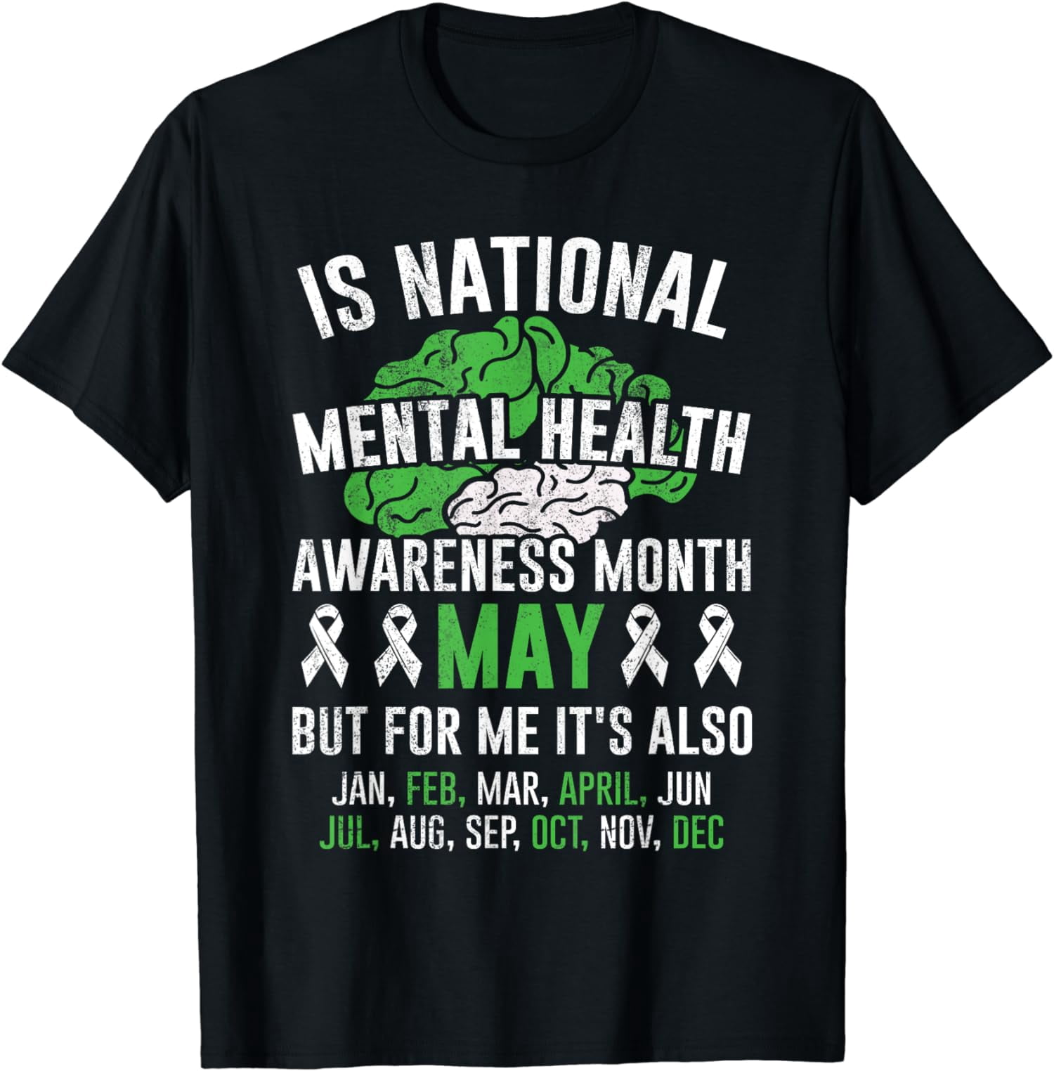 May Is Mental Health Awareness Month Mental Health Matter T-Shirt ...