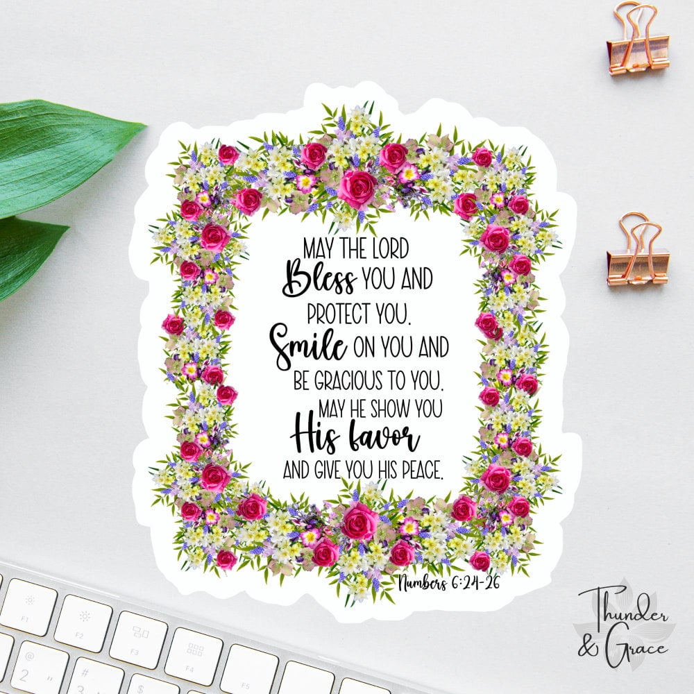 May The Lord Bless You Sticker, Best Friend Gifts, Bible Study Group ...