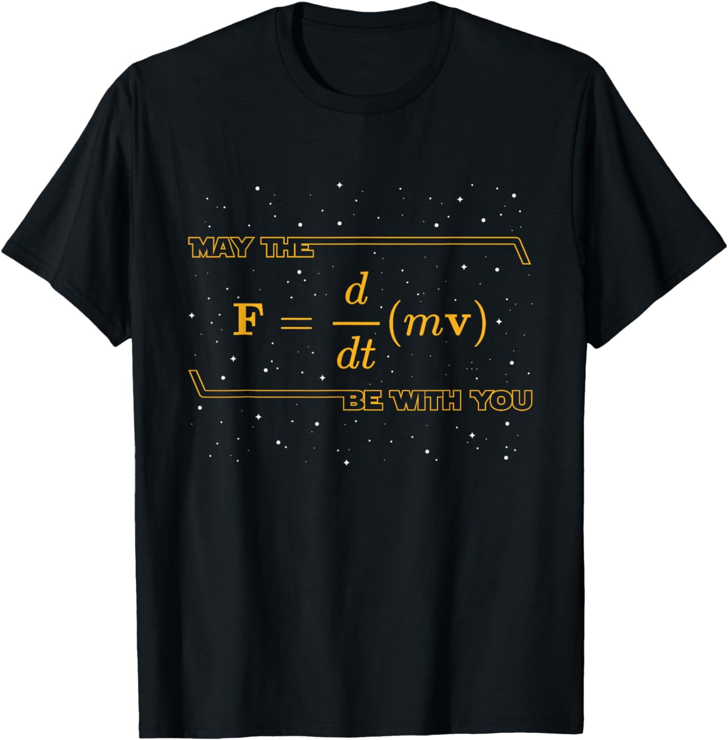 May The F = m(dv/dt) Be with You - Funny Physics Geek T-Shirt - Walmart.com