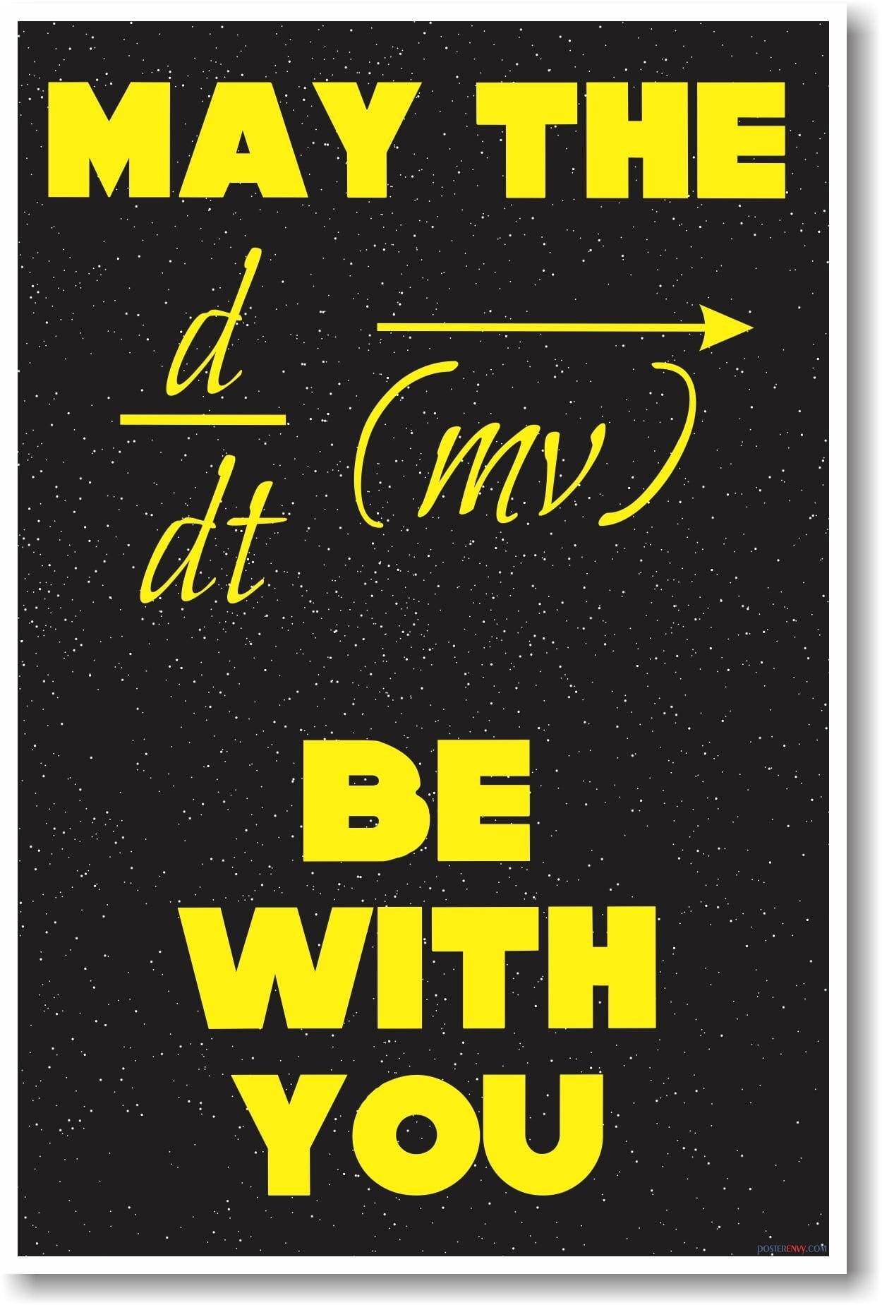 May The Force Be With You - NEW Classroom Science Physics Poster ...
