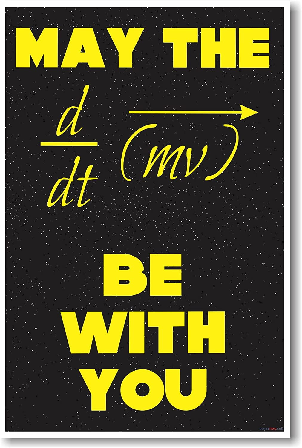 May The Force Be With You - NEW Classroom Science Physics Poster ...