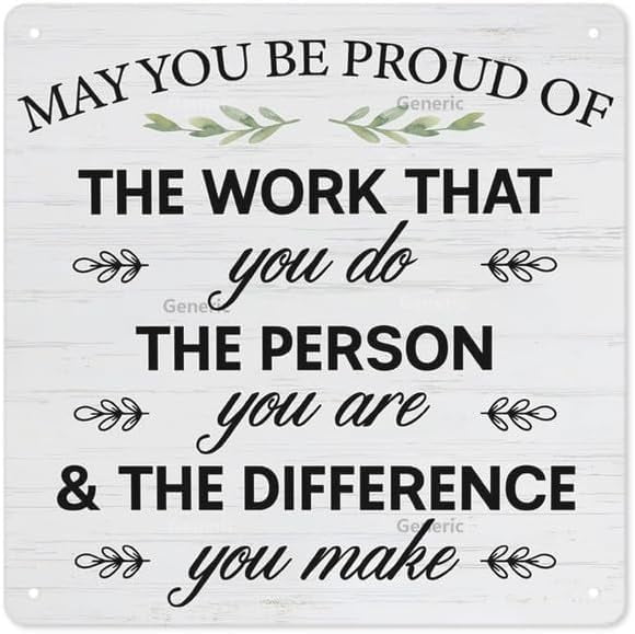 May You Be Proud of the Work Sign Decor Office Rustic Employee Signs ...