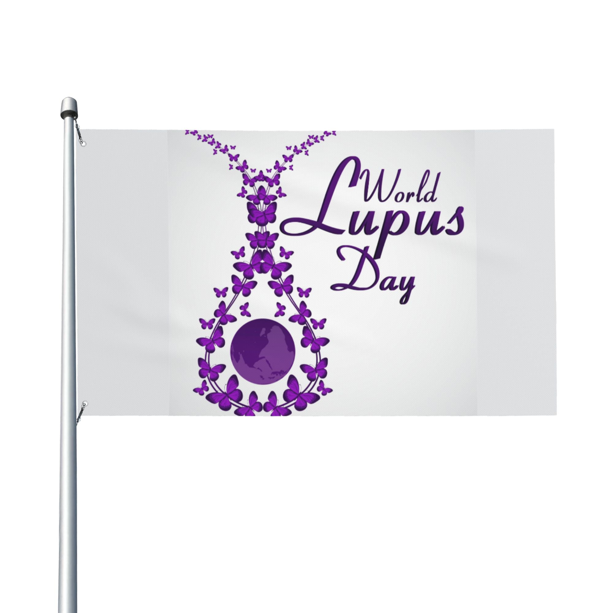 May is Lupus awareness Month Flag 3x5FT For Outdoor With Metal Eyelets ...