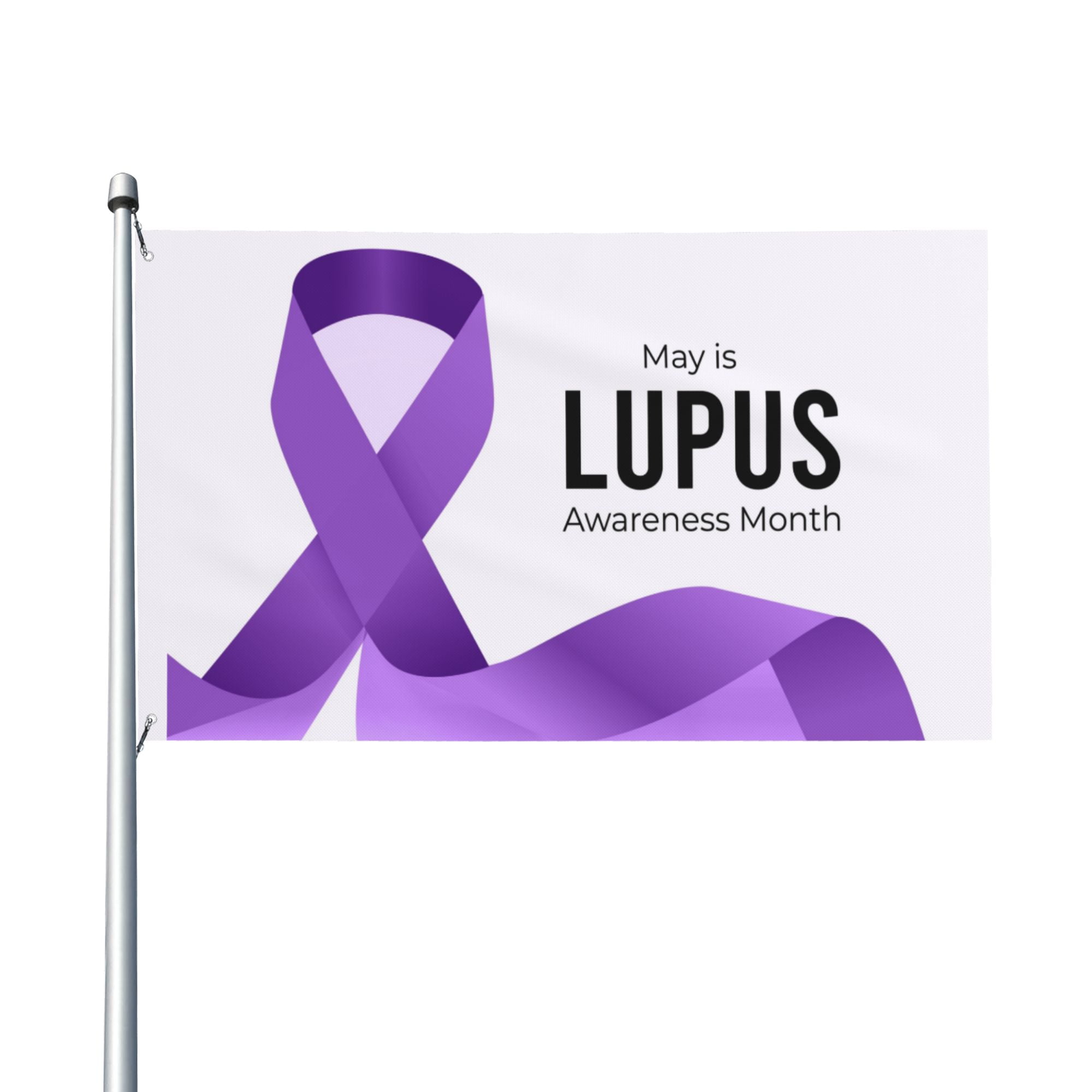 May is Lupus awareness Month Flag 3x5FT For Outdoor With Metal Eyelets ...