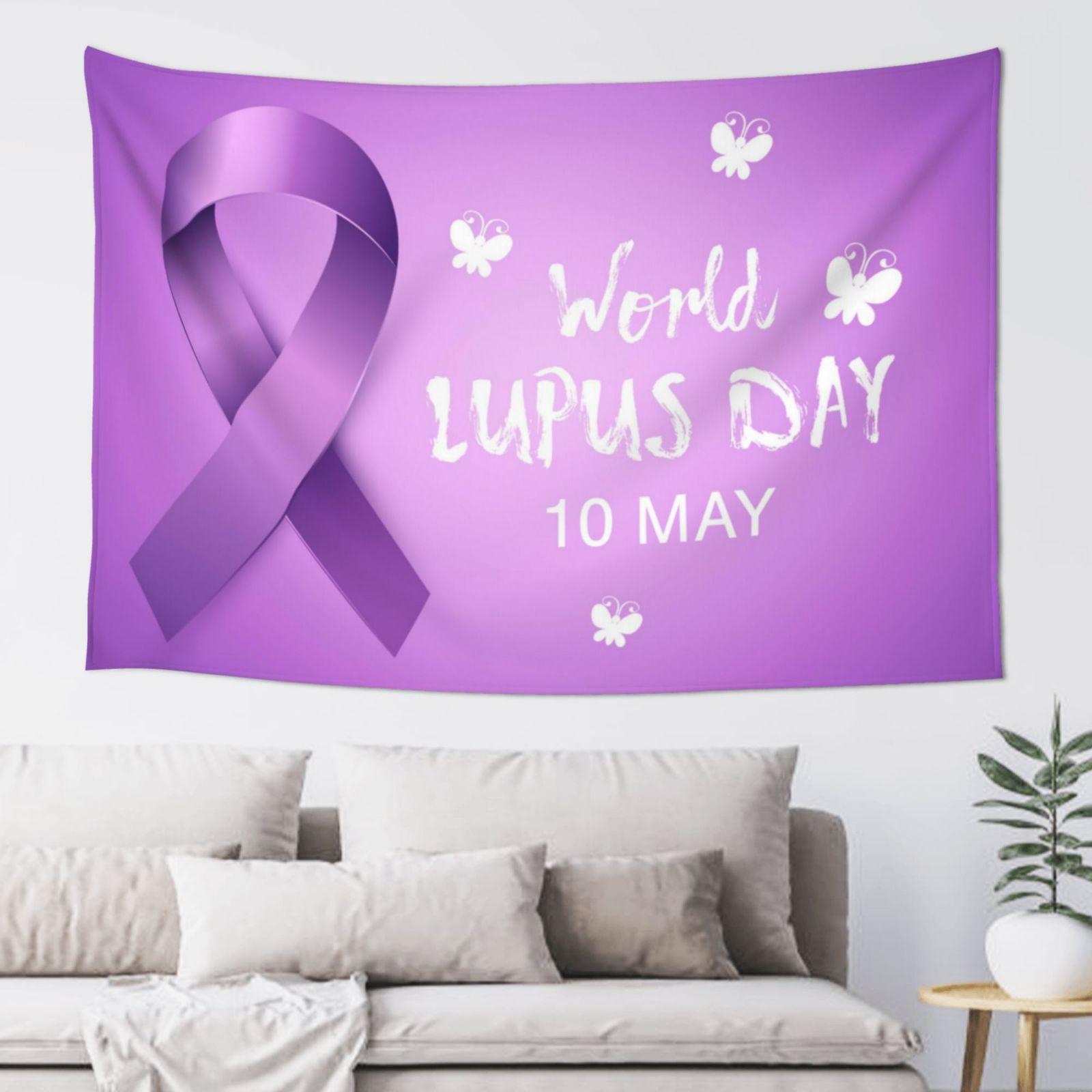 May is Lupus awareness Month Tapestry Banner Backdrop Flag Background ...
