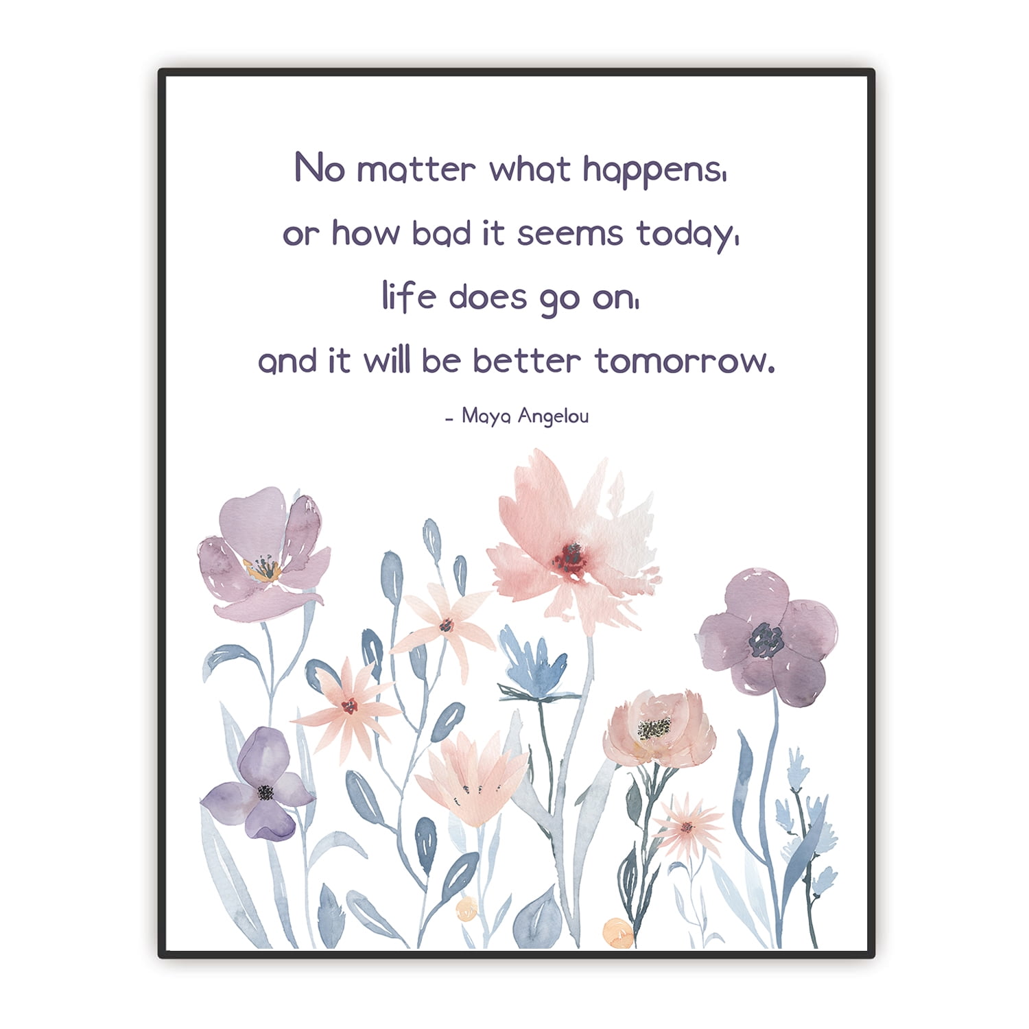 Maya Angelou Quotes Print, Positive Affirmations Poster, Encouragement ...