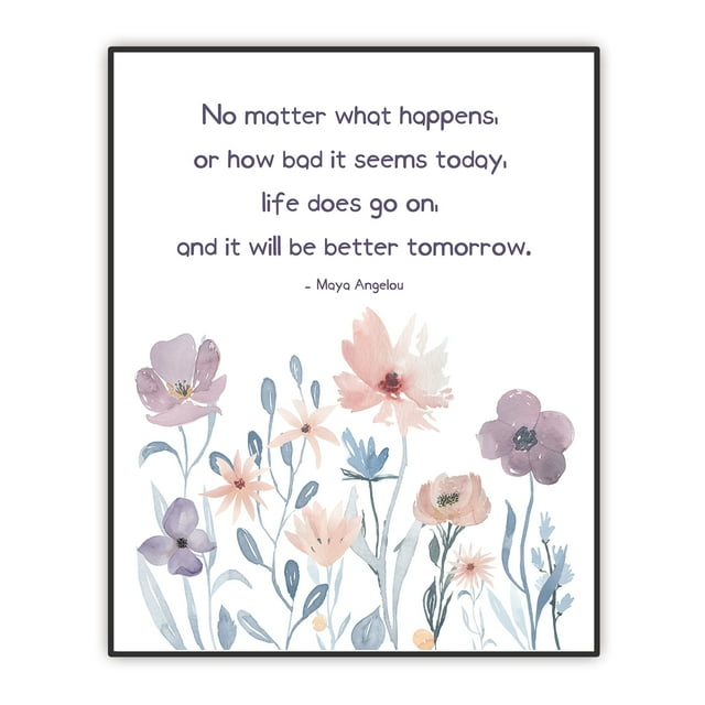 Maya Angelou Quotes Print, Positive Affirmations Poster, Encouragement ...