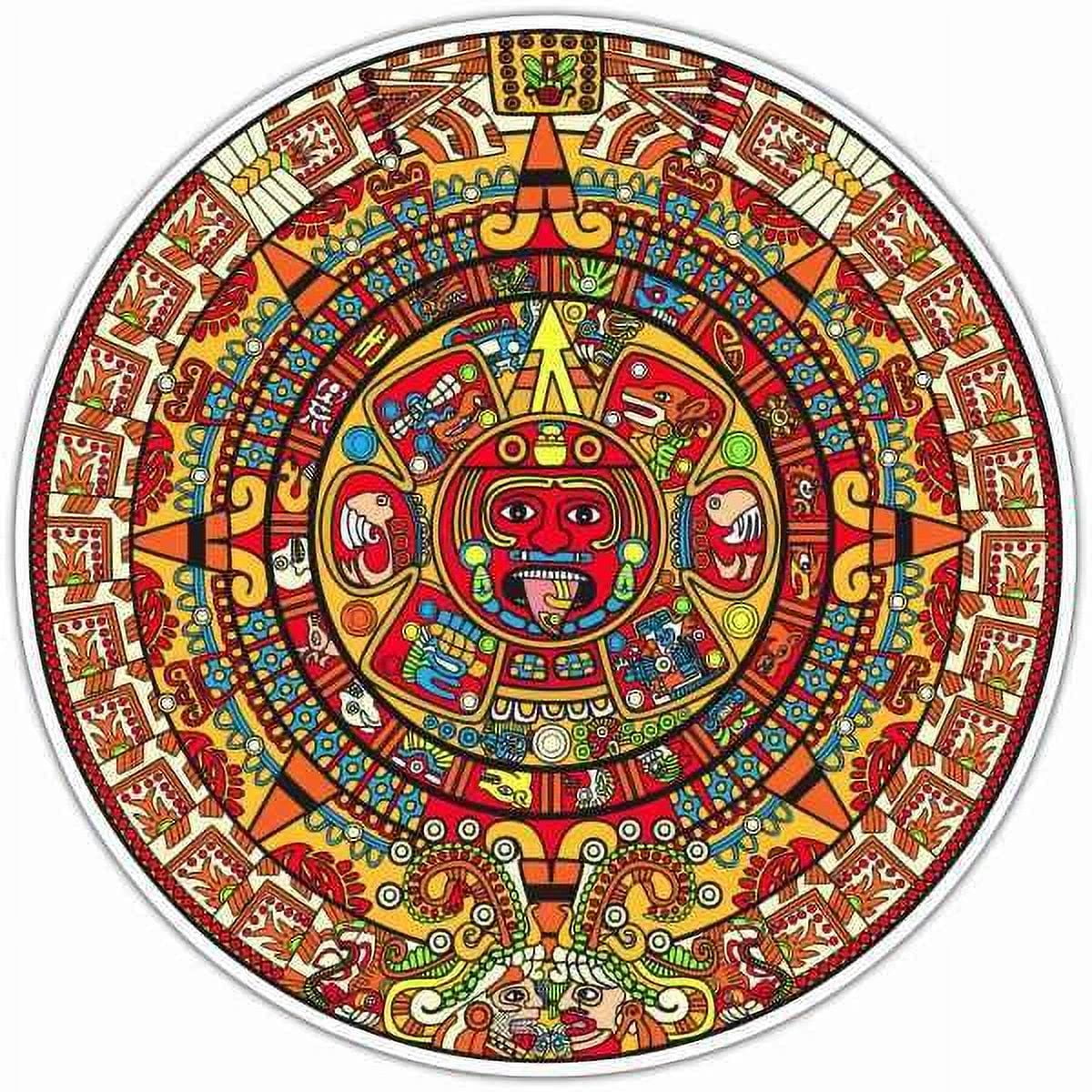 Maya Aztec Calendar Mayan Mexico Car Stickerphone Decal Water Bottle ...
