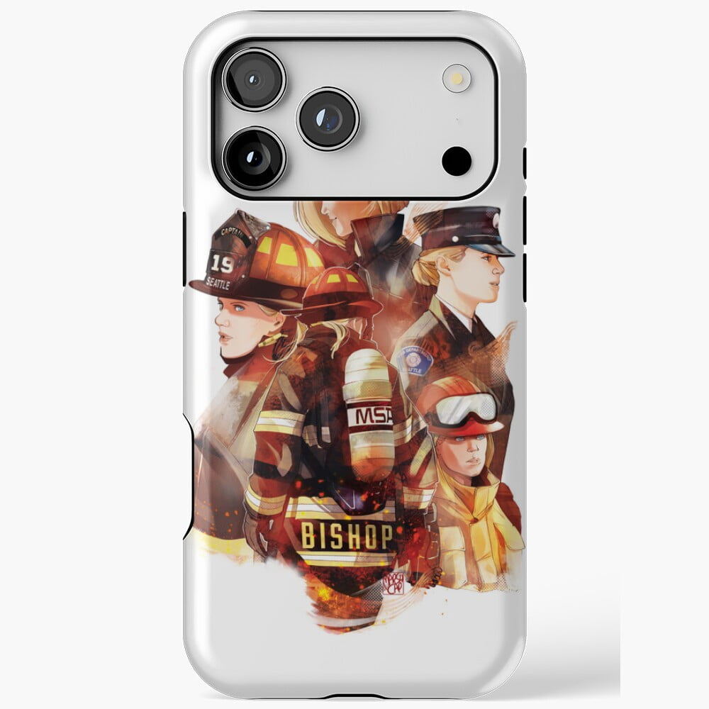 Maya Bishop Firefighter Captain Art iPhone Case 17 11 12 13 14 15 16 ...