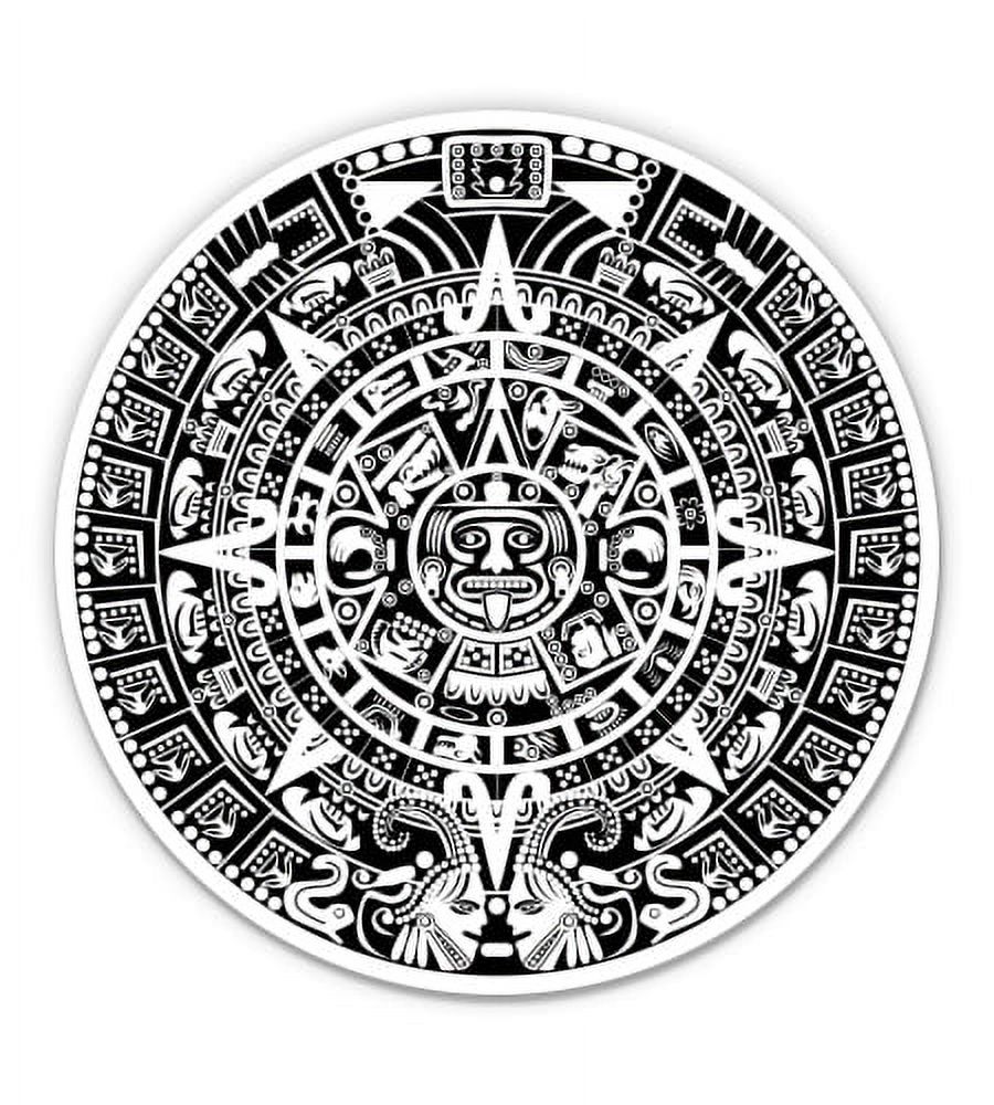 Maya Calendar - 7" Vinyl Sticker - For Car Laptop I-Pad - Waterproof ...