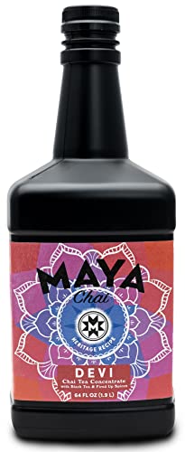 Maya Chai Tea Concentrate, Devi, Extra Spice, Heritage Recipe, 64 Fluid ...