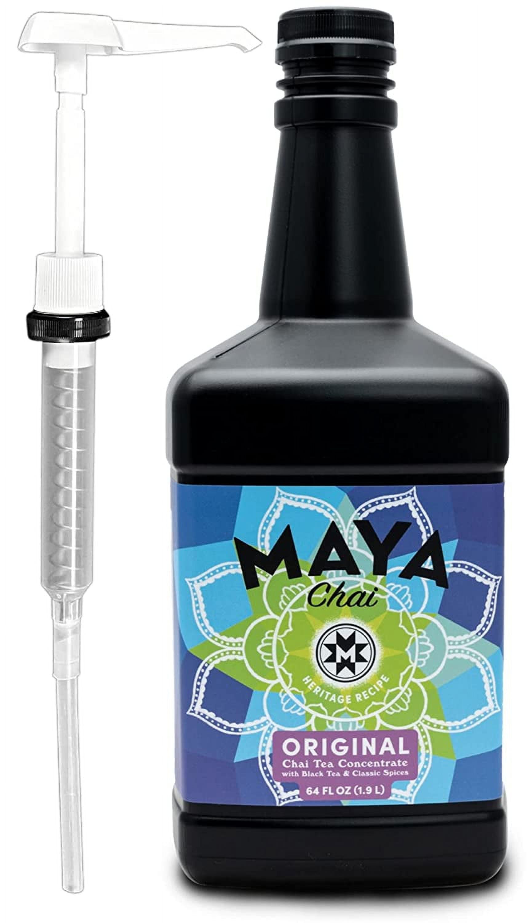 Maya Chai Tea Concentrate, Heritage Recipe, Original, 64 Ounce with ...