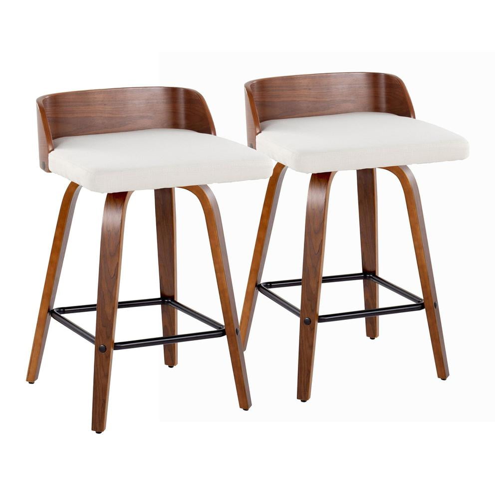 LumiSource Multi Maya 26" Fixed-Height Counter Stool - Set of 2 ...