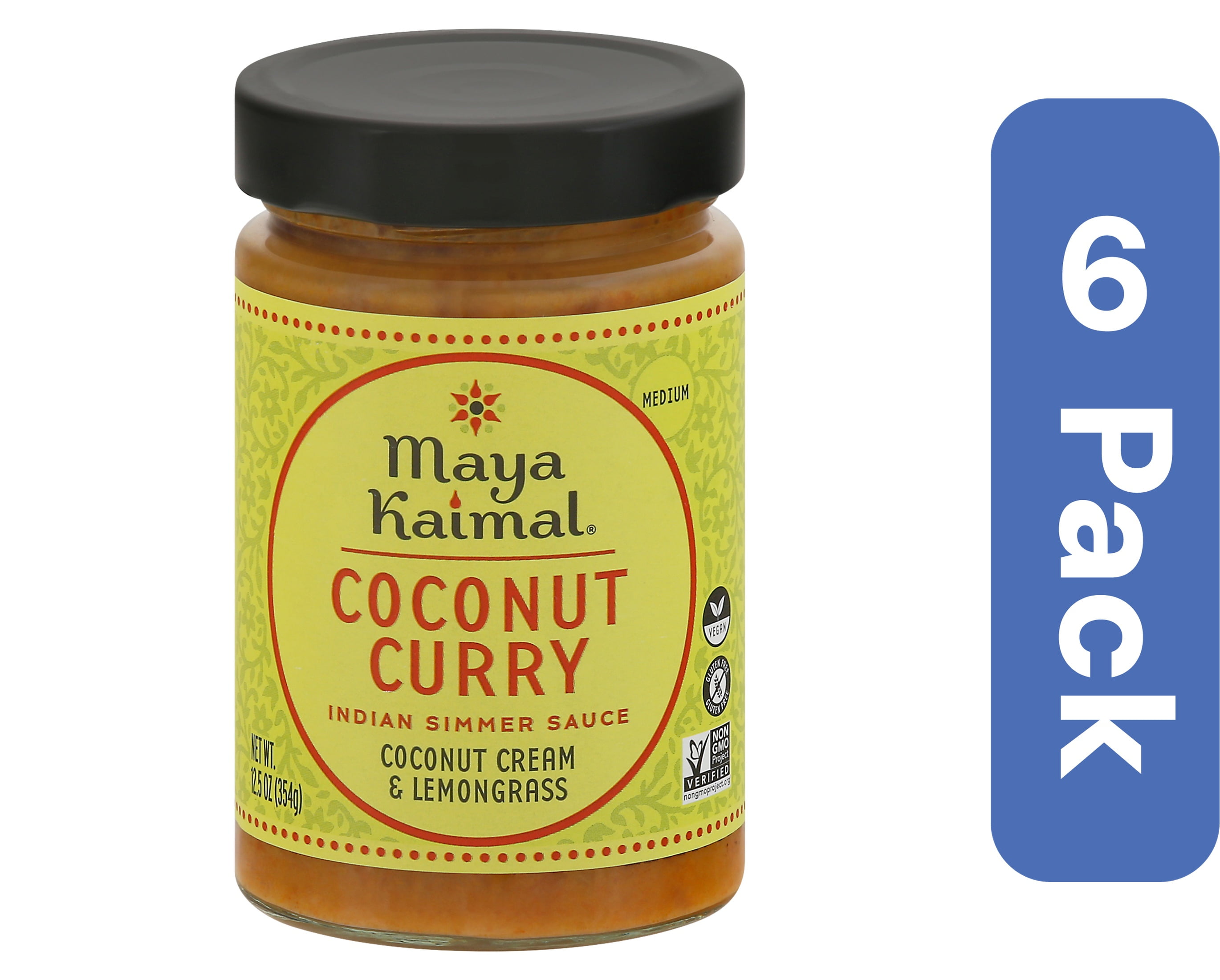 Maya Kaimal Coconut Curry Simmer Sauce 12.5 oz (Pack Of 6) - Walmart.com