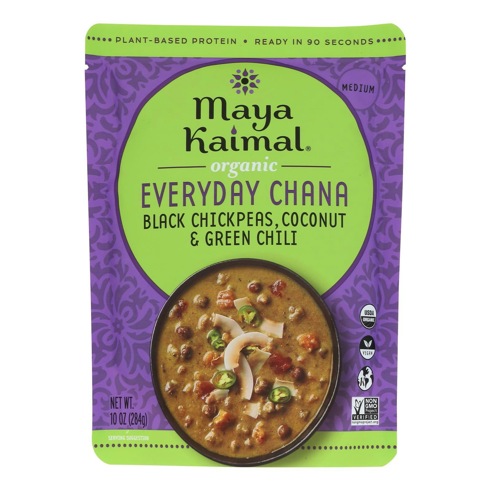 Maya Kaimal Everyday Chana Green Chili 10 oz (Pack of 6) - Walmart.com