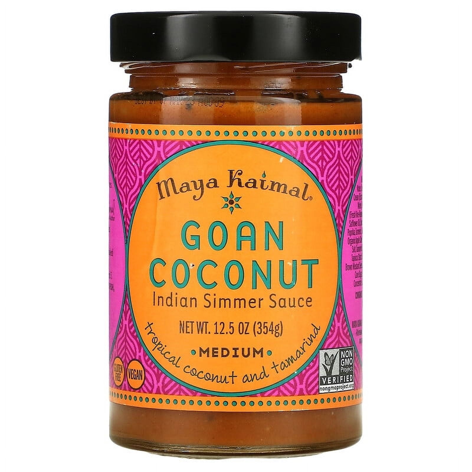 Maya Kaimal, Goan Coconut, Indian Simmer Sauce, Medium, 12.5 oz Pack of ...