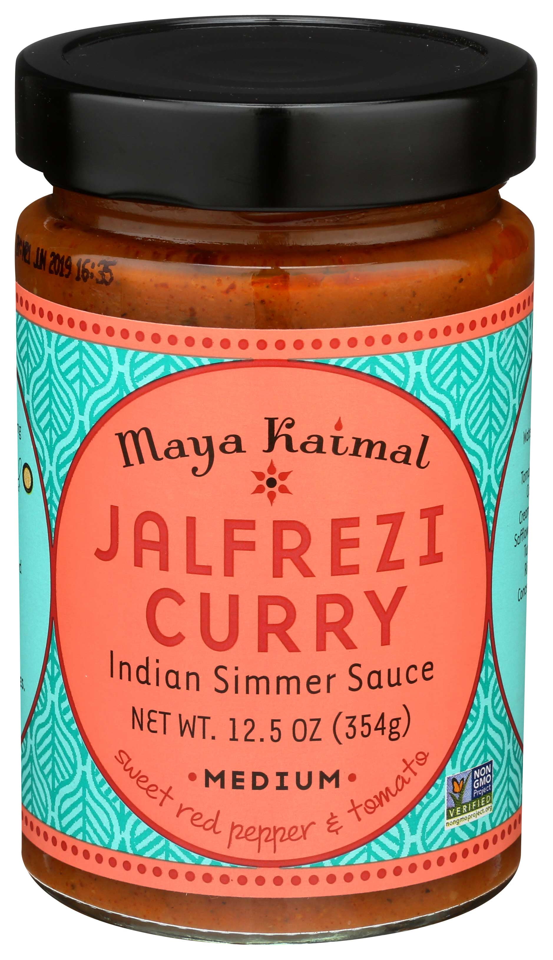 Maya Kaimal Jalfrezi Curry Medium Indian Simmer Sauce, 12.5 Ounce -- 6 ...