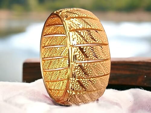 Maya Vera Indian Handcrafted Gold Plated Brass Kangan Patla Bangles ...