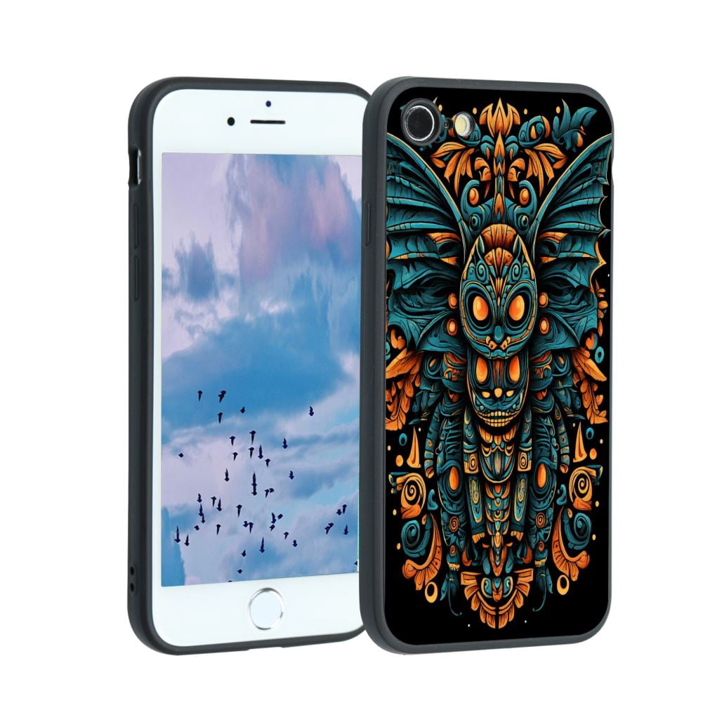Maya-bat-pattern-118 phone case for iPhone 8 for Women Men Gifts,Soft ...