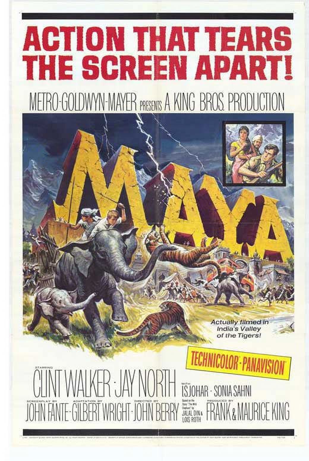 Maya - movie POSTER (Style A) (27" x 40") (1966) - Walmart.com