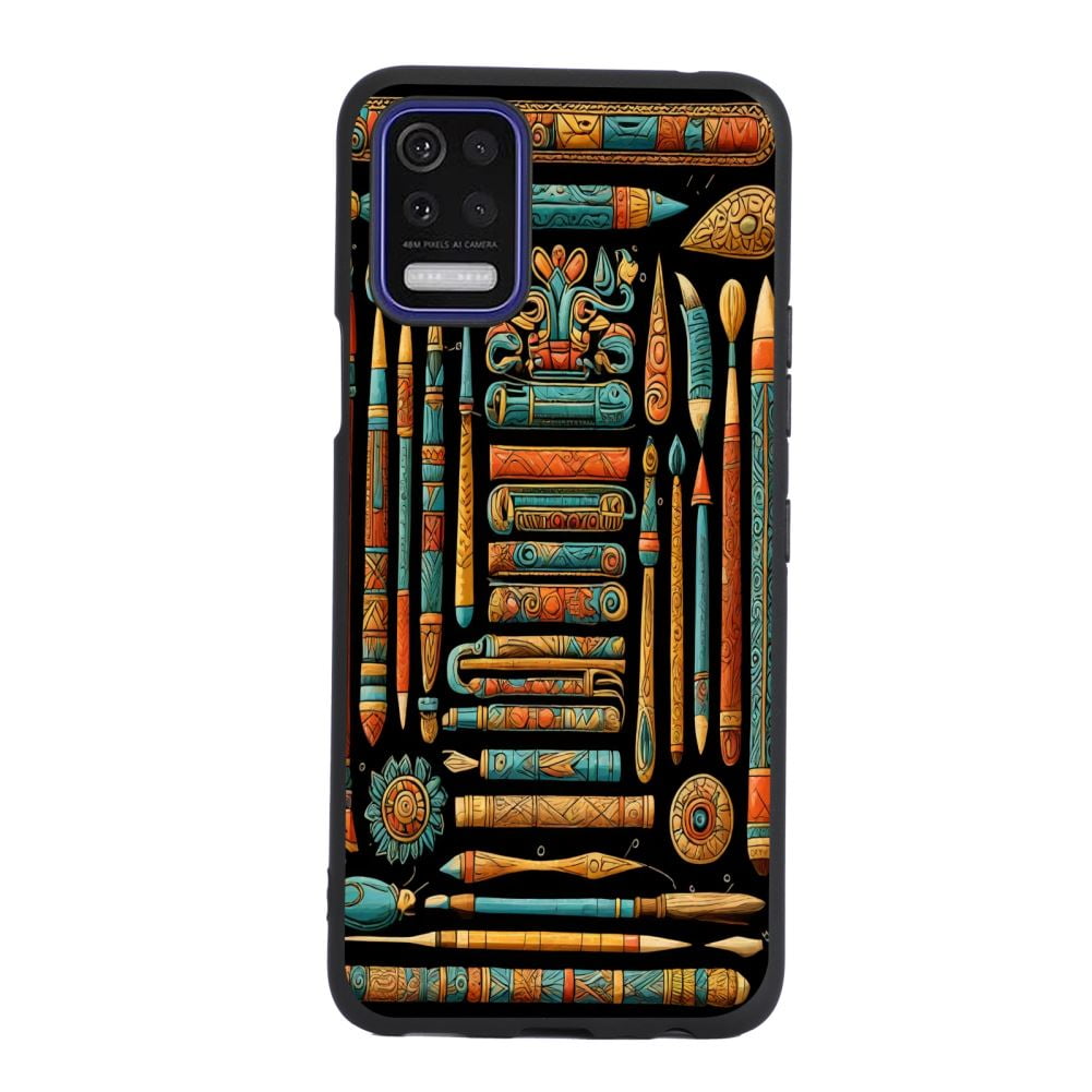 Maya-scribe-tools-pattern-88 phone case for LG Q52 for Women Men Gifts ...