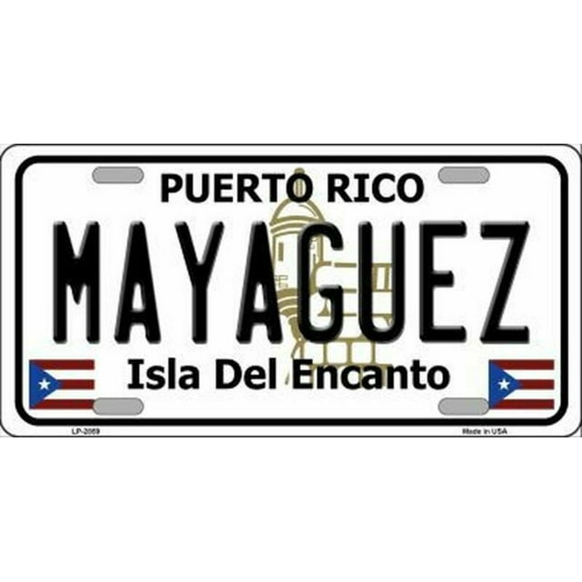 Mayaguez Puerto Rico License Plate / Sign / Plaque - Aluminum ( 12 inch ...
