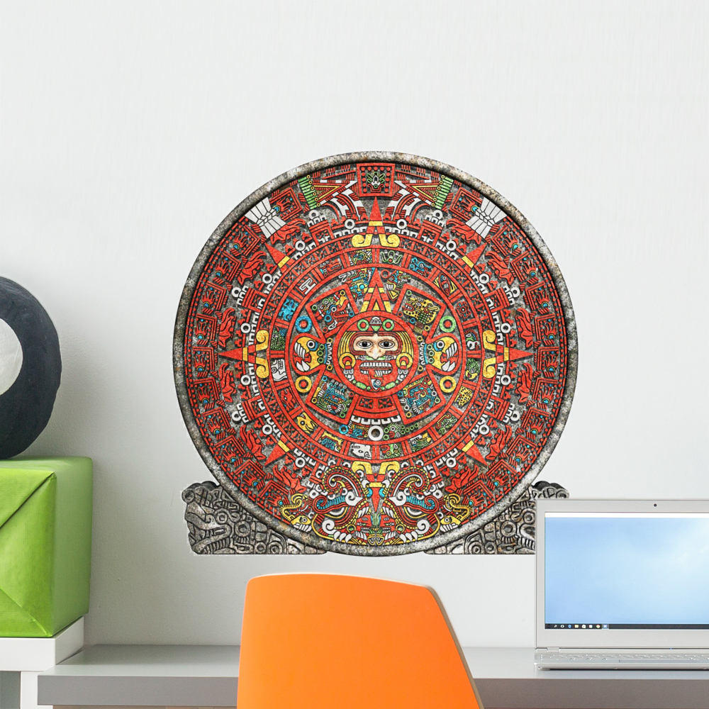 Mayan Calendar Wall Decal by Wallmonkeys Peel and Stick Graphic (18 in ...