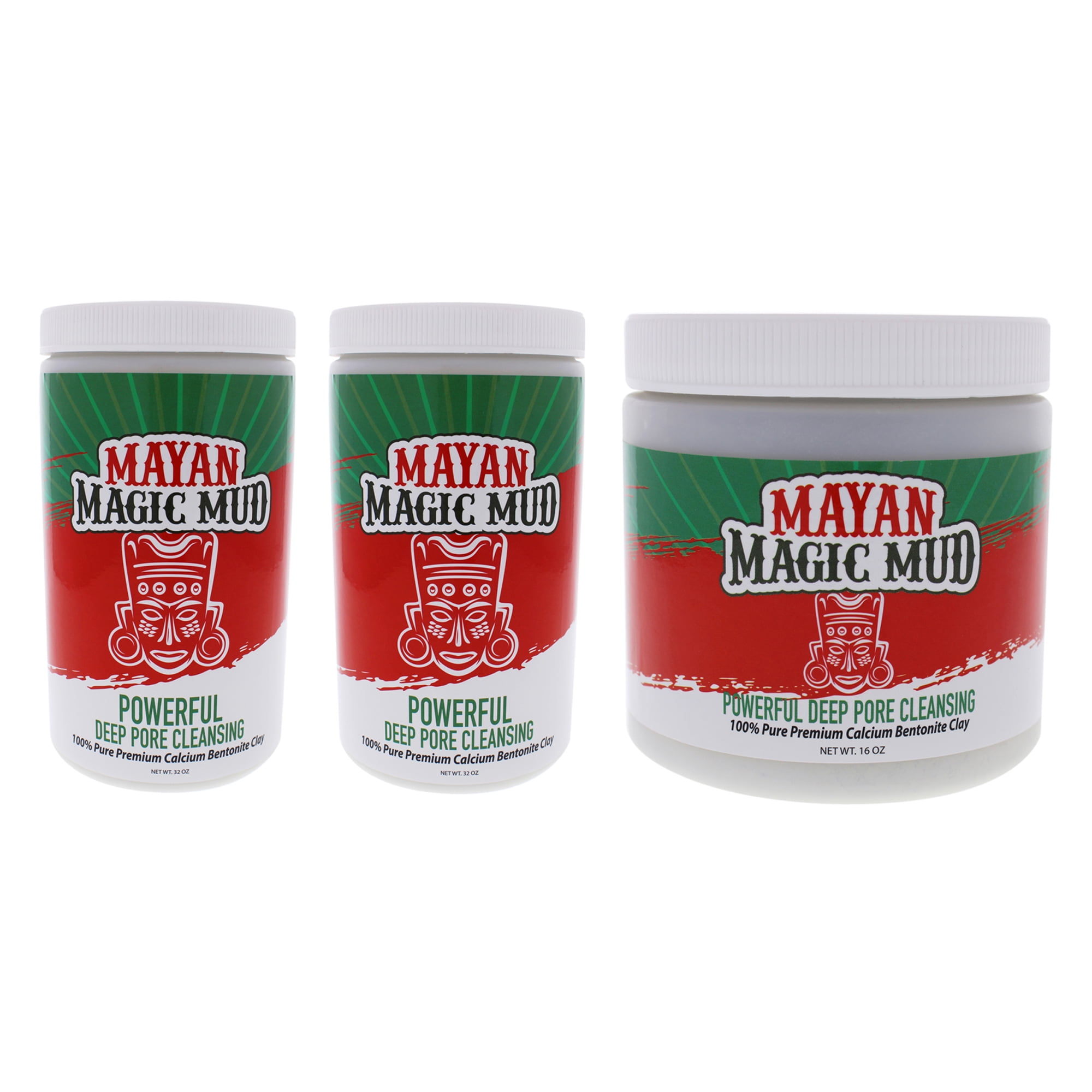 Mayan Magic Mud Powerful Deep Pore Cleansing Clay Kit , 3 Pc Kit 2 x ...