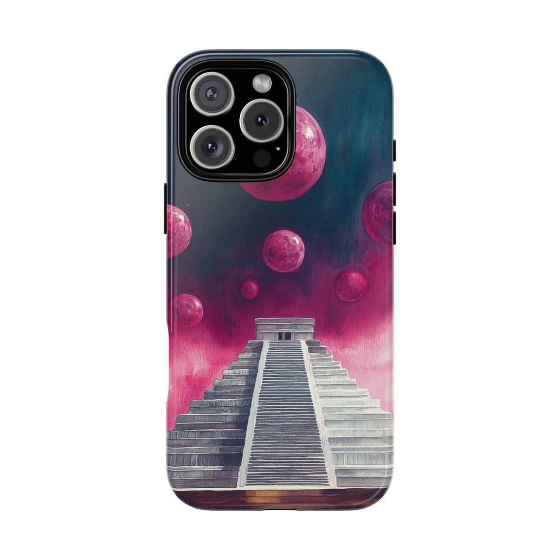 Mayan Pyramid Planet Kukulkan Ancient Civilization Scene Case with ...