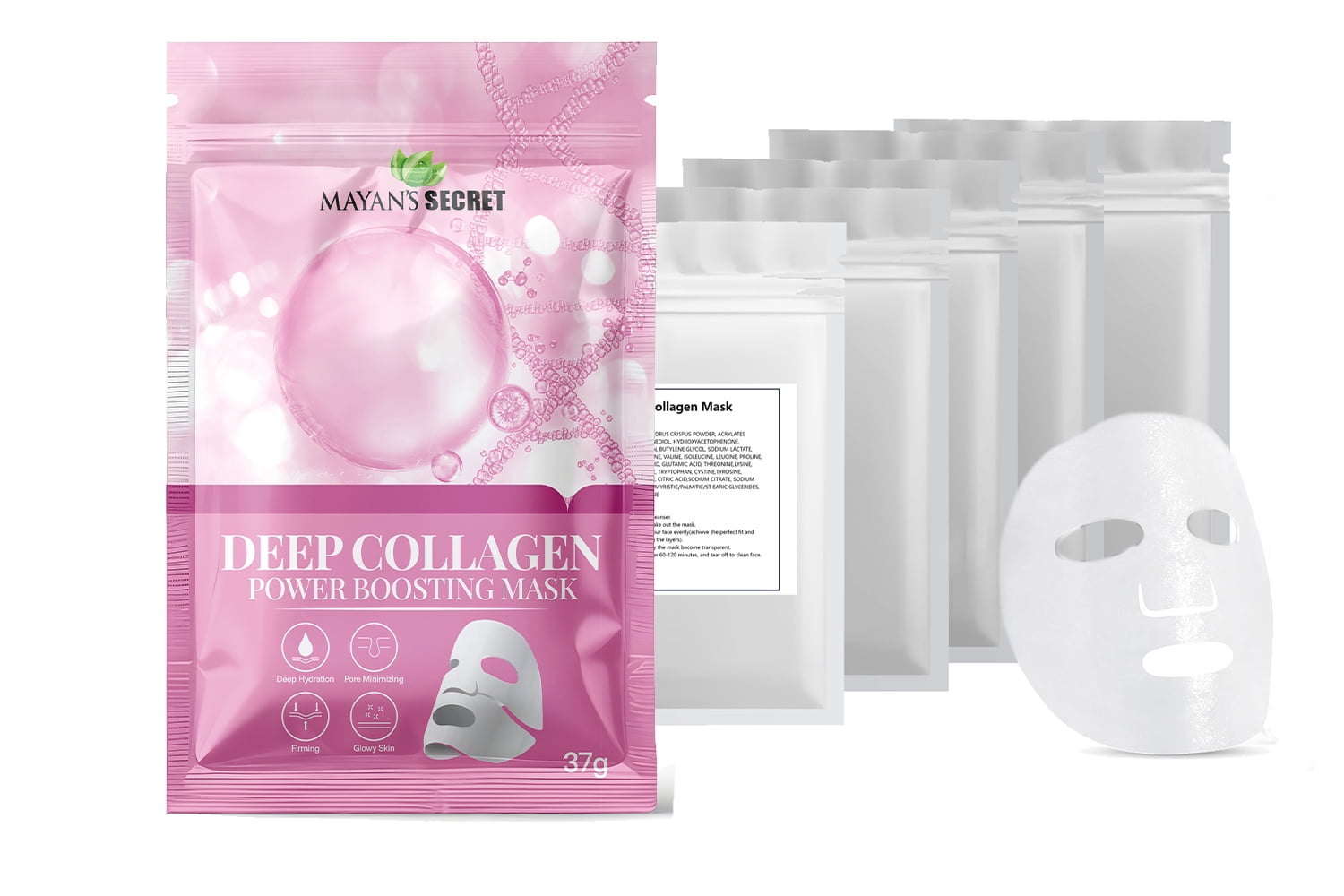 Mayan's Secret – Bio Collagen Korean Face Mask, Deep Collagen Anti ...