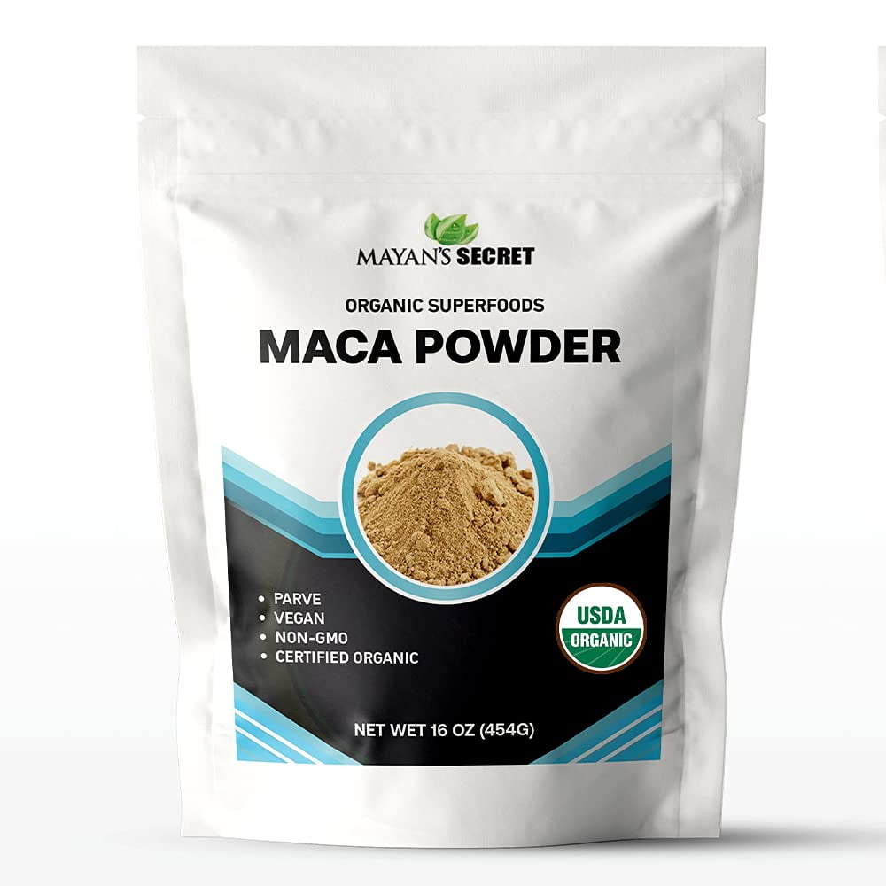 Mayan's Secret - Maca MMF7 Root Powder 16oz Organic USDA Certified ...