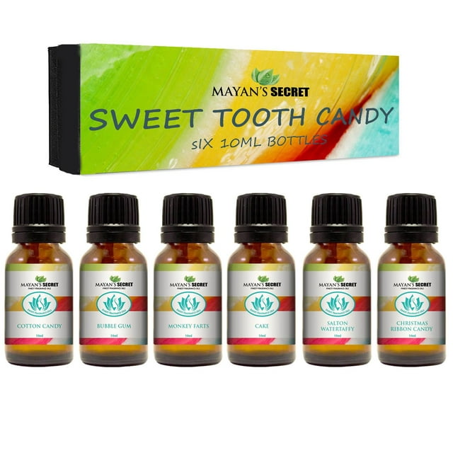 Mayan's Secrets Premium Grade Fragrance Oil -Sweet Tooth- Gift Set 6 ...