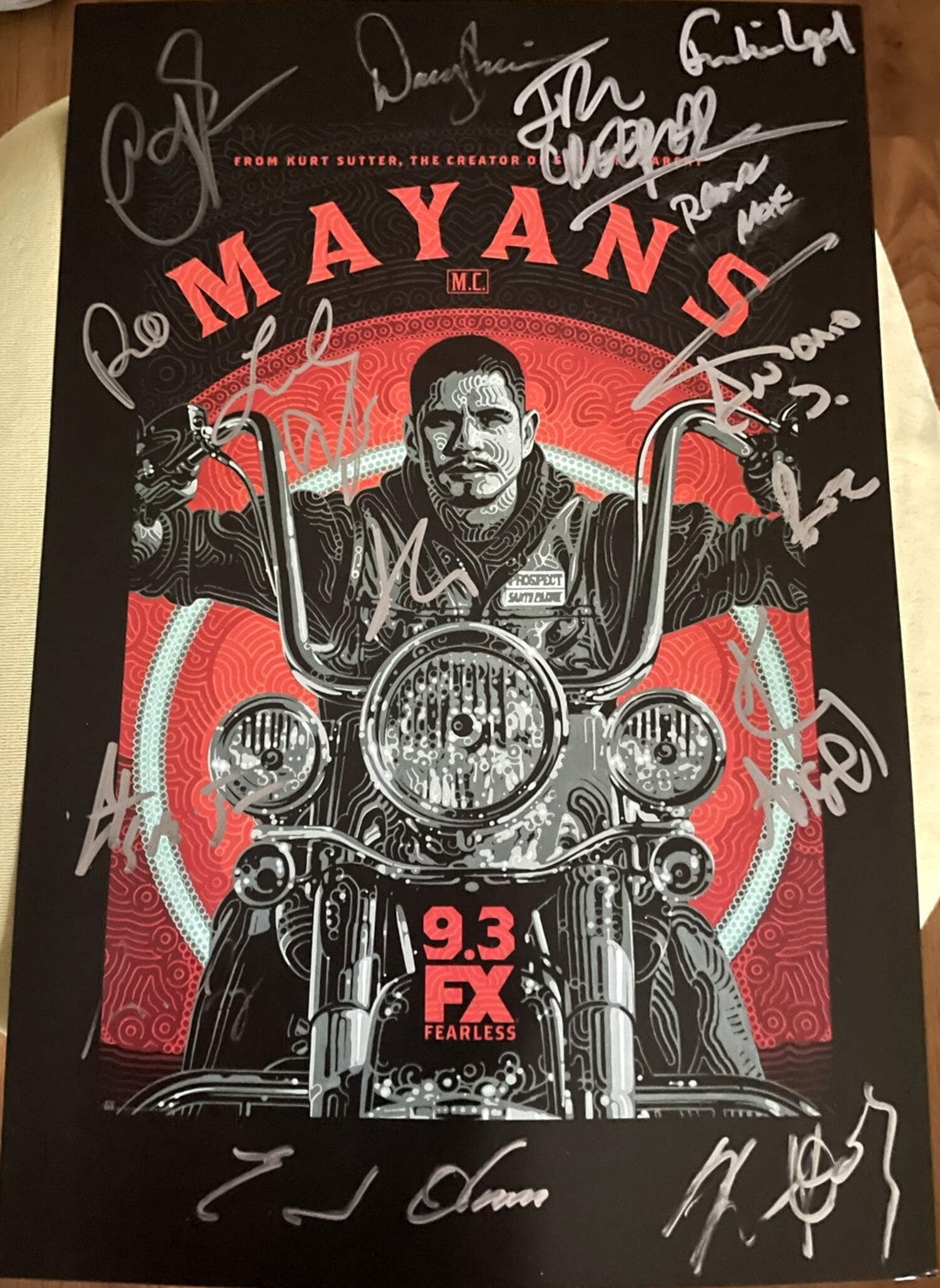Mayans MC cast autographed 2019 Comic-Con poster Sarah Bolger Clayton ...