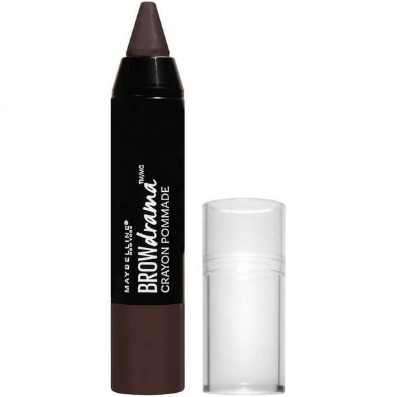 Maybelline Eyebrow Makeup - Brow Drama Pomade Crayon, Deep Brown, 0.04 ...