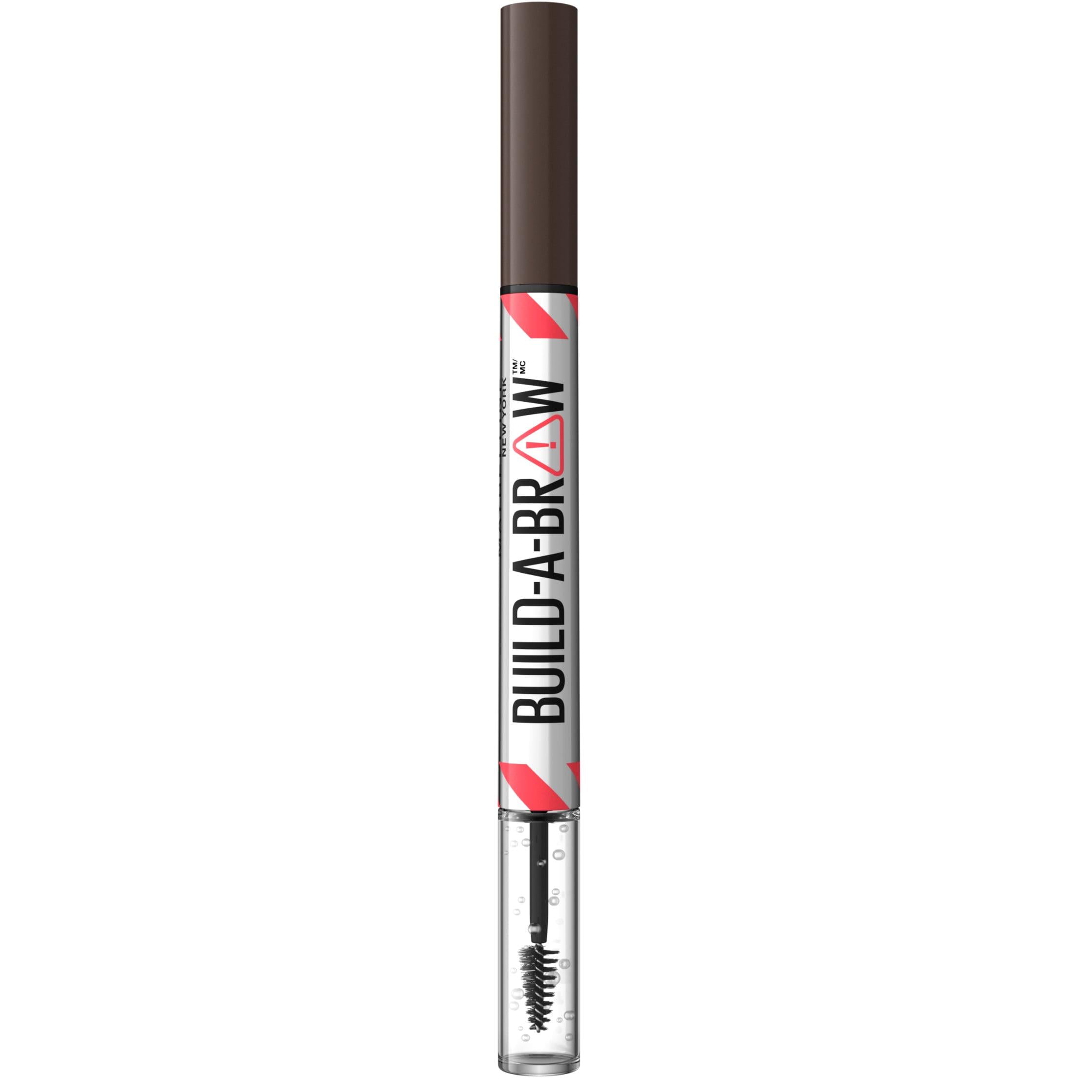 Maybelline Build A Brow 2-in-1 Eyebrow Pen and Sealing Gel, Deep Brown ...